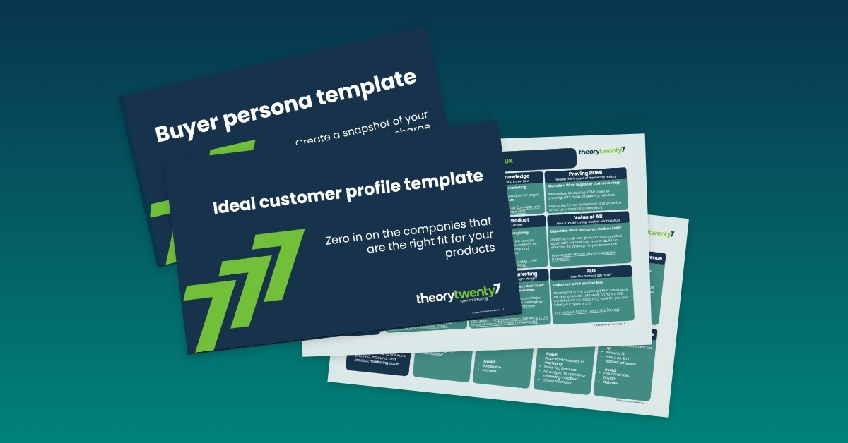 SaaS Start-Up Marketing Templates | theorytwenty7 tech marketing